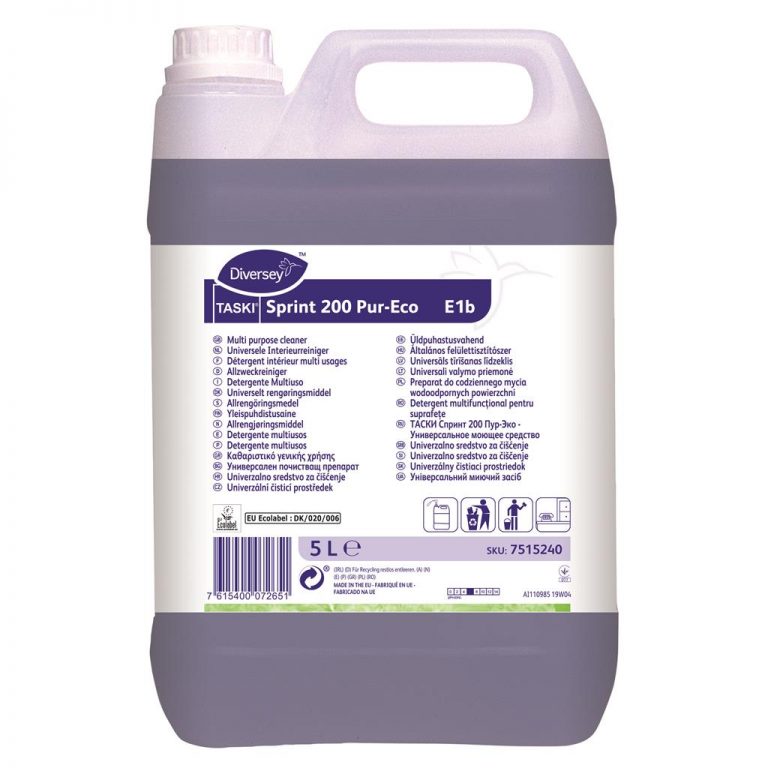 TASKI SPRINT 200 PUR-ECO E1B 5L - DETERGENTE MULTIUSOS - Distribuciones ...
